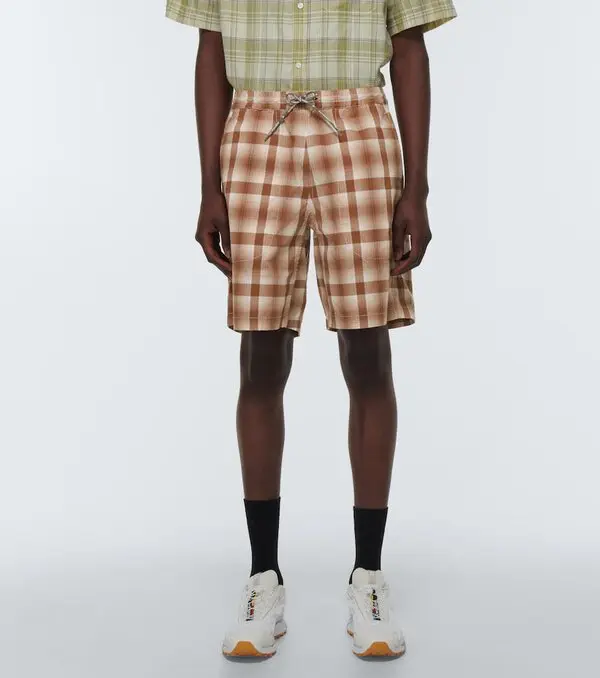 AND WANDER Dry Check Shorts