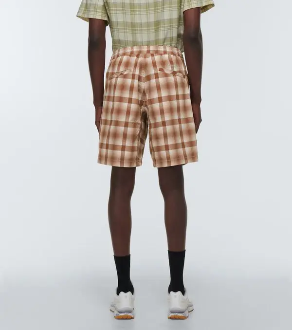 AND WANDER Dry Check Shorts