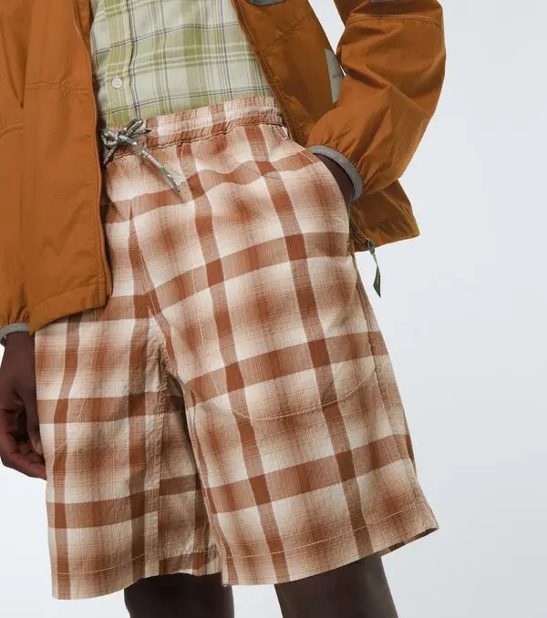 AND WANDER Dry Check Shorts