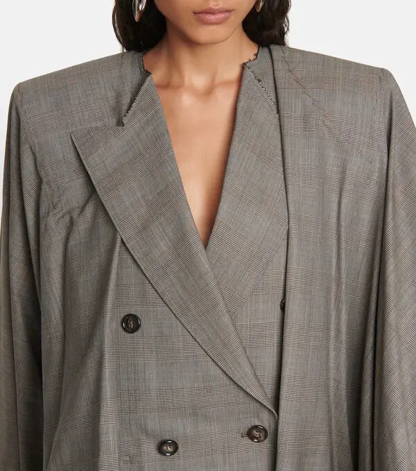 Junya Watanabe Wool Blazer Minidress - Black