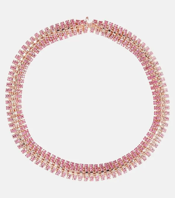 Magda Butrym Crystal-embellished Necklace - Pink