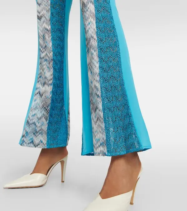 Missoni Zig-zag Knit Patchwork Pants
