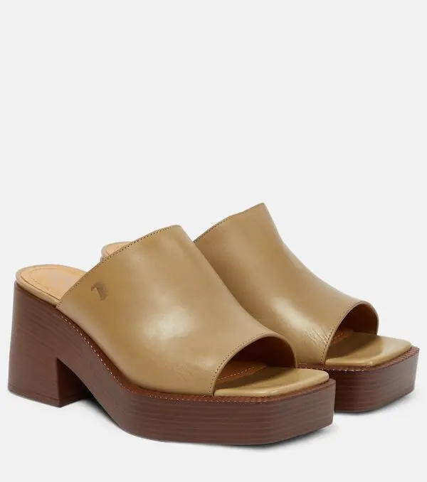 TOD'S Leather Mules
