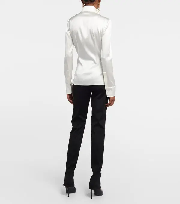 Dolce & Gabbana X Kim Silk-blend Satin Shirt