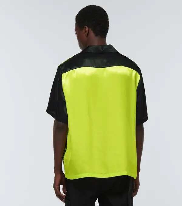 Versace Printed Satin Bowling Shirt