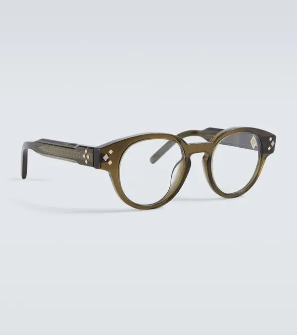 Dior Cd Diamondo R1i Round Frame Glasses