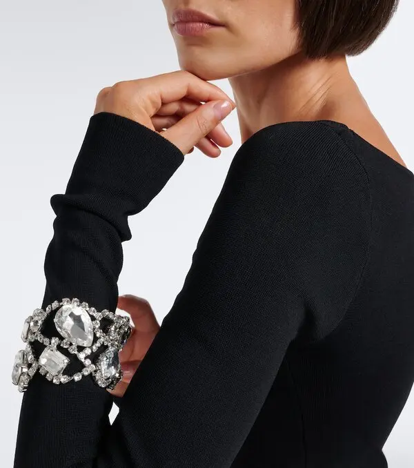 Magda Butrym Crystal-embellished Bracelet - Silver