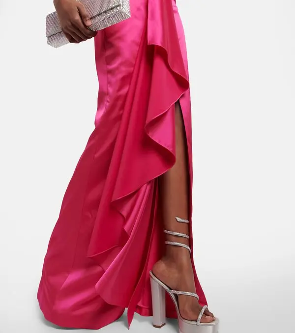 RASARIO Draped Corset Gown