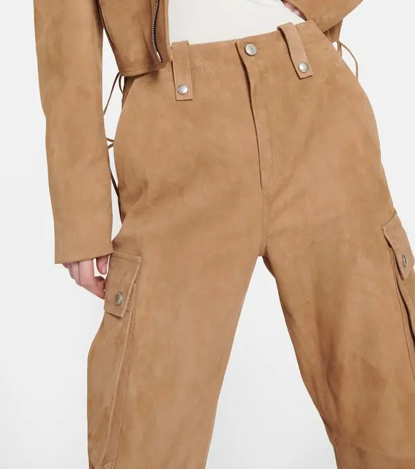 Magda Butrym Suede Cargo Trousers