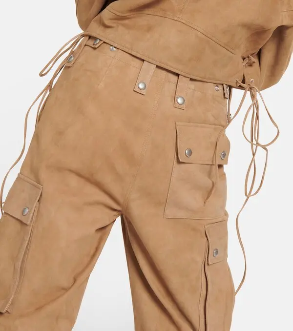 Magda Butrym Suede Cargo Trousers