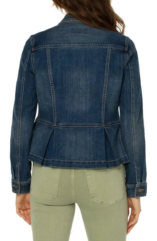 LIVERPOOL Peplum Denim Jacket