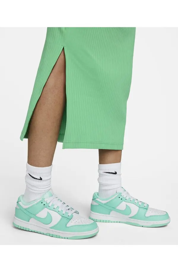 Nike Ribbed Cotton Blend Skirt