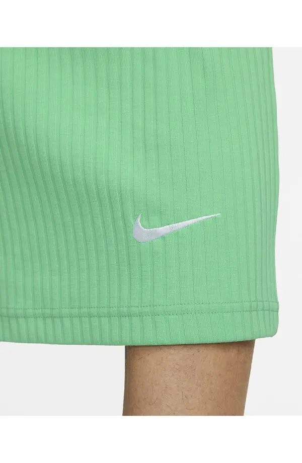 Nike Ribbed Cotton Blend Skirt