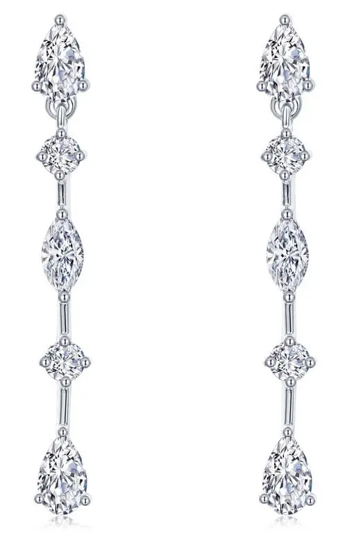 Lafonn Simulated Diamond Drop Earrings - White