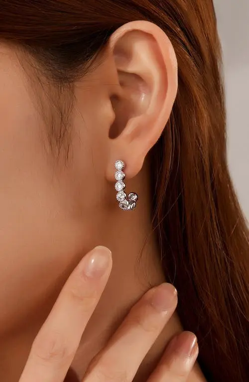 Lafonn Simulated Diamond Hoop Earrings