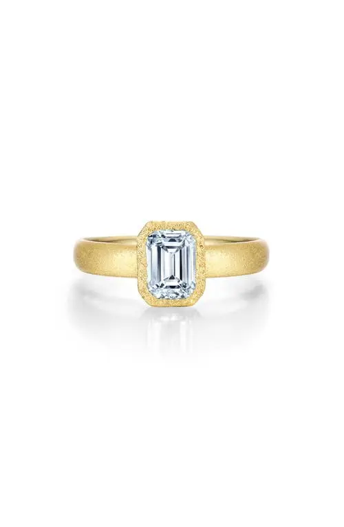 Lafonn Emerald Cut Simulated Diamond Ring - White