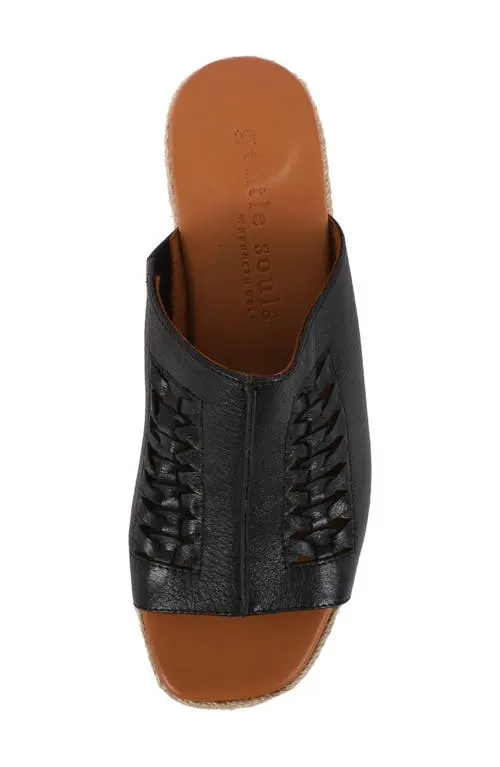 Gentle Souls By Kenneth Cole Silvana Woven Platform Slide Sandal