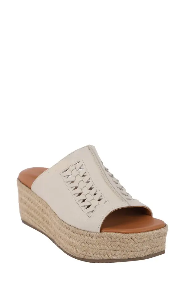 Gentle Souls By Kenneth Cole Silvana Woven Platform Slide Sandal