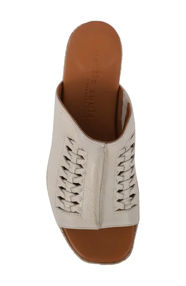 Gentle Souls By Kenneth Cole Silvana Woven Platform Slide Sandal