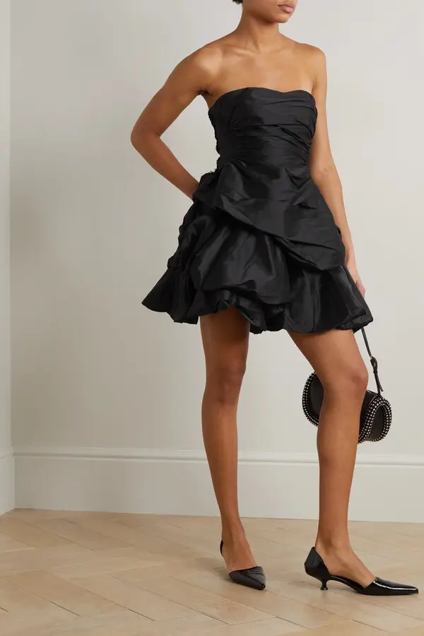 Aje Daybreak Strapless Mini Dress In Black - 50% Off | Editorialist