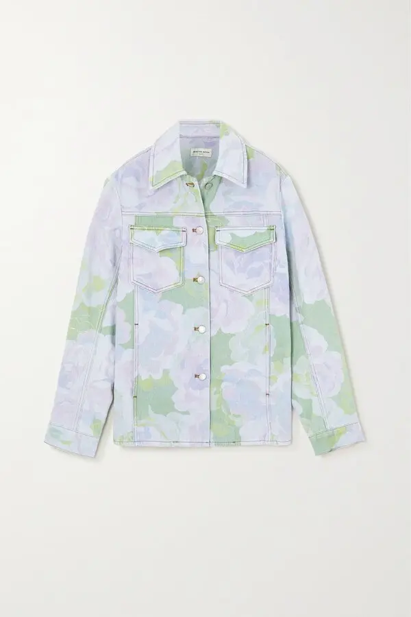Dries Van Noten Floral-print Denim Jacket