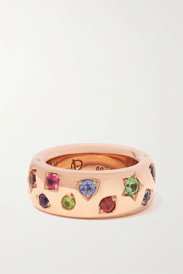 Pomellato Iconica 18-karat Rose Multi-stone Ring - Gold