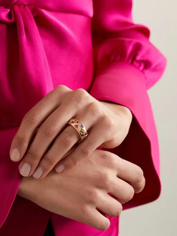 Pomellato Iconica 18-karat Rose Multi-stone Ring - Gold