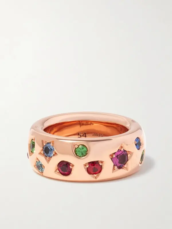 Pomellato Iconica 18-karat Rose Multi-stone Ring - Gold