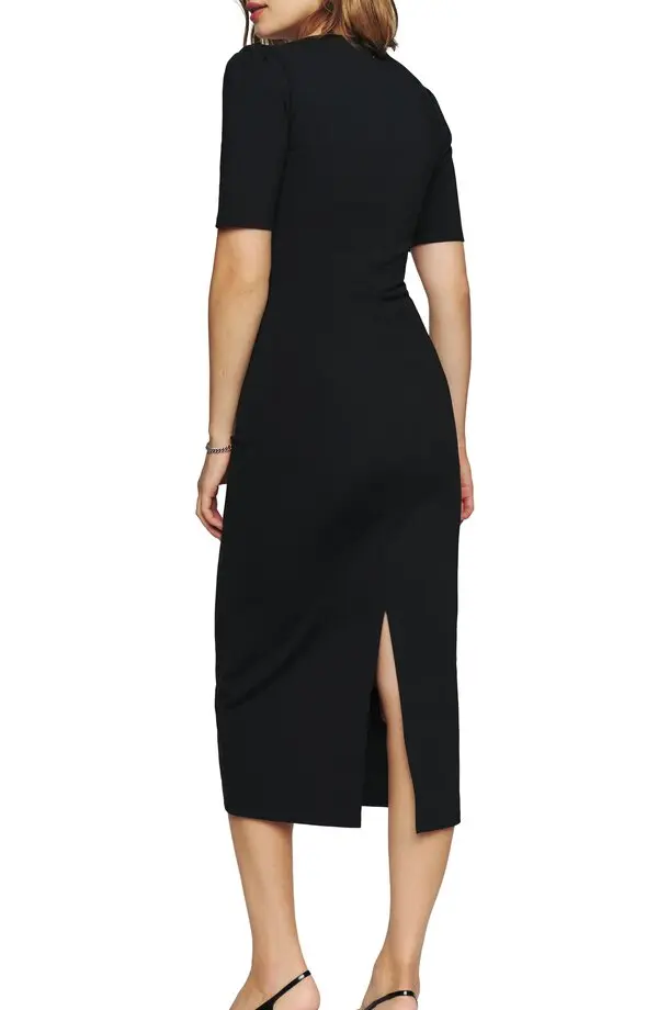 reformation clayten knit dress Buy Sweetheart Neck Midi - Black At 25% Off Fabric: Cotton Poplin