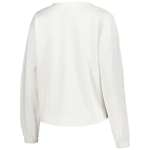 CONCEPTS SPORT Brooklyn Nets Sunray Notch Neck Long Sleeve T-shirt