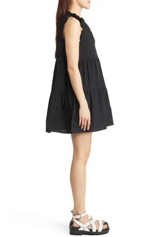 Bp. Ruffle Tiered Cotton Babydoll Dress