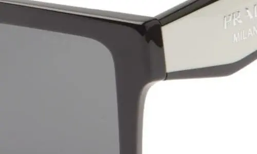 Prada 56mm Square Sunglasses - Black
