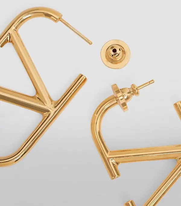 Valentino Garavani Vlogo Stud Earrings - Gold