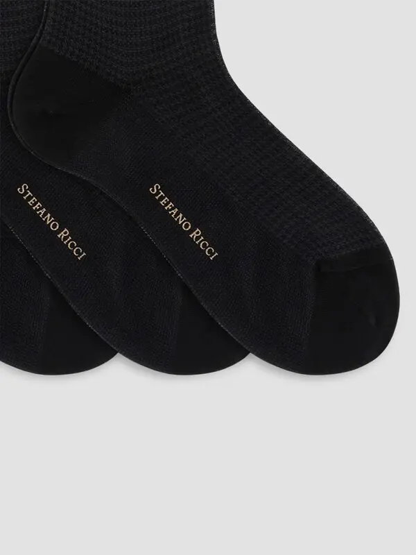 Stefano Ricci 6-pack Cotton Socks - Black