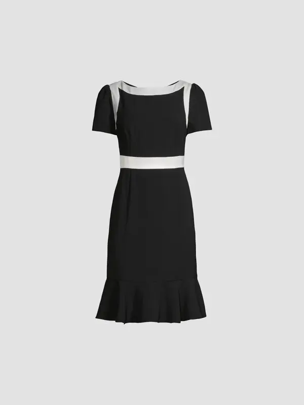 Shani Colorblocked Satin Dress
