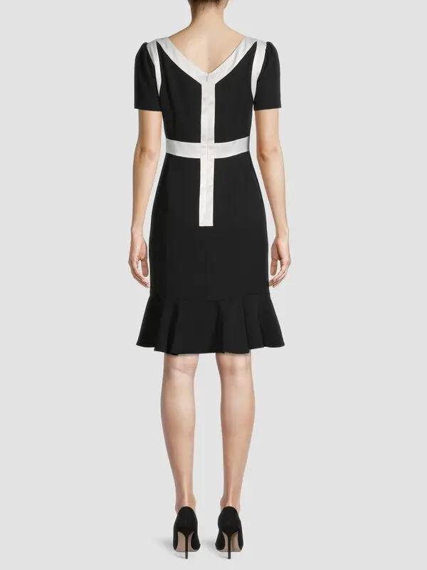 Shani Colorblocked Satin Dress