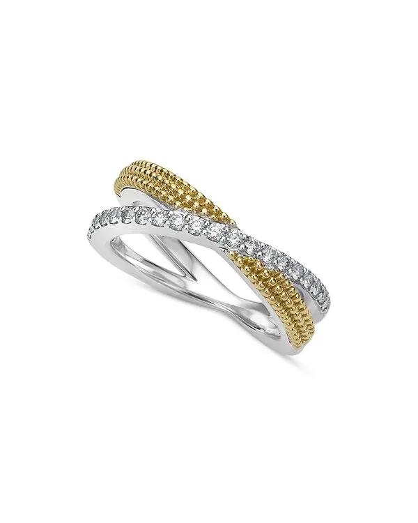 Lagos 18k Yellow Gold And Sterling Silver Diamond Ring - Yellow/silver