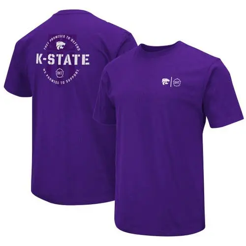 COLOSSEUM Kansas State Wildcats Oht Military Appreciation T-shirt - Purple