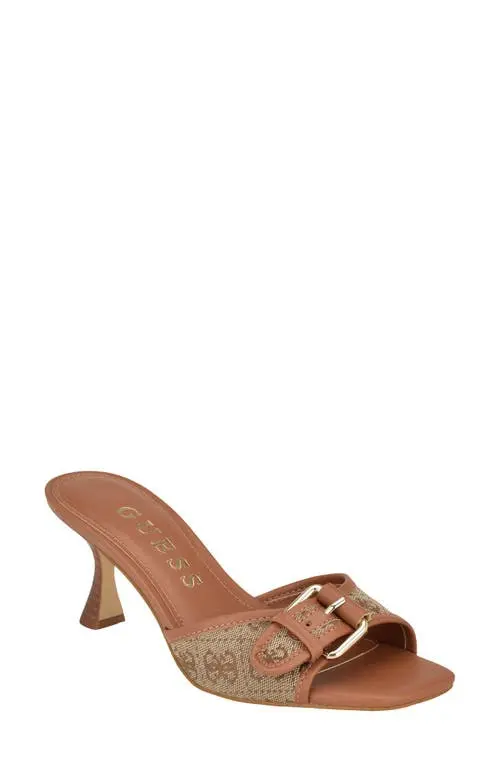 Guess Dista Slide Sandal - Brown