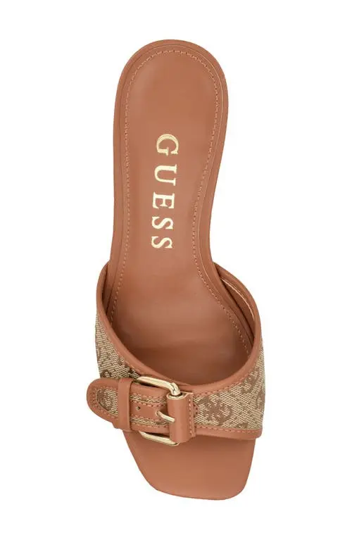 Guess Dista Slide Sandal - Brown