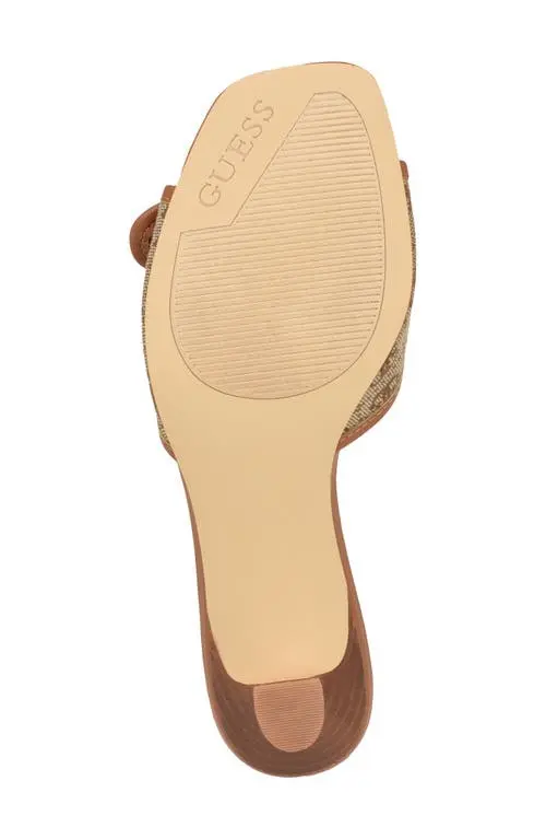 Guess Dista Slide Sandal - Brown