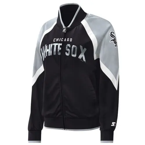 STARTER Chicago White Sox Touchdown Raglan Full-zip Track Jacket