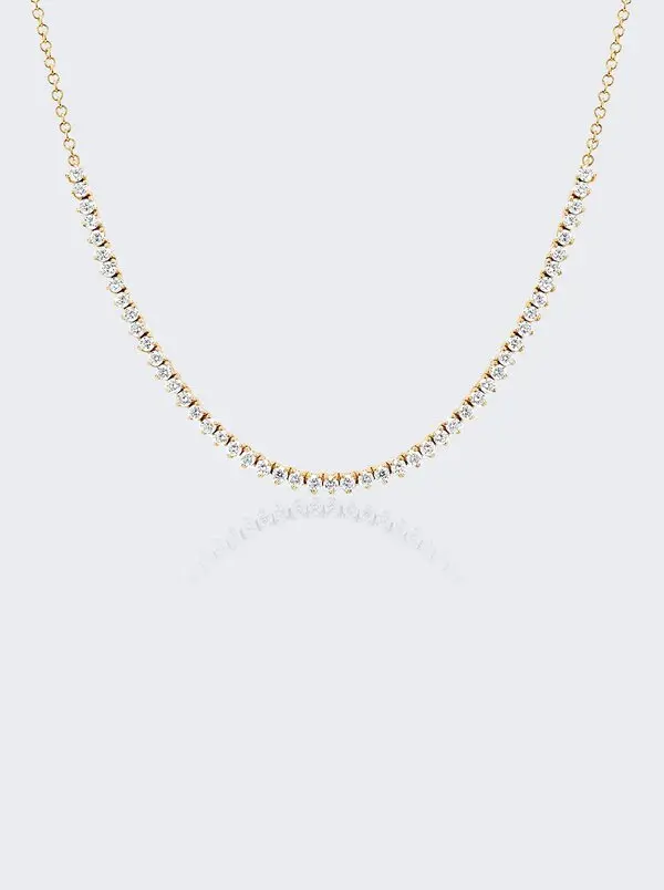 Ef Collection Diamond Segment Necklace - 14k Gold