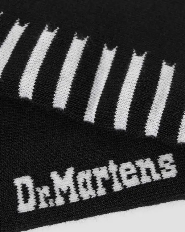 Dr. Martens Double Doc Cotton-blend Crew Socks - Black,white