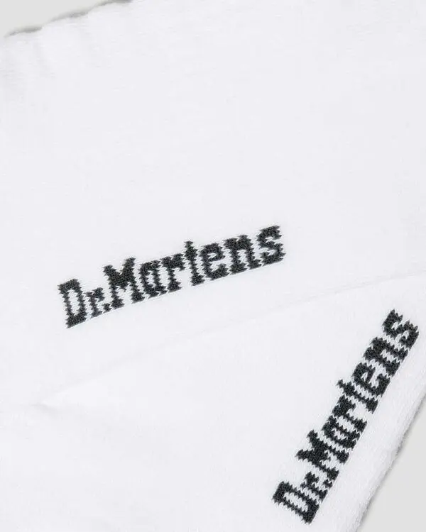 Dr. Martens Double Doc Cotton Blend Crew Socks - White