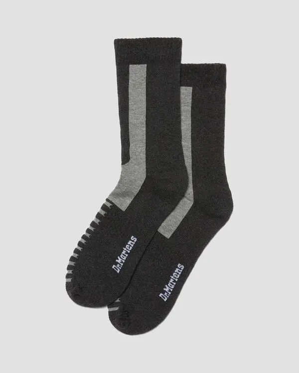 Dr. Martens Double Doc Cotton Blend Socks - Black,gray