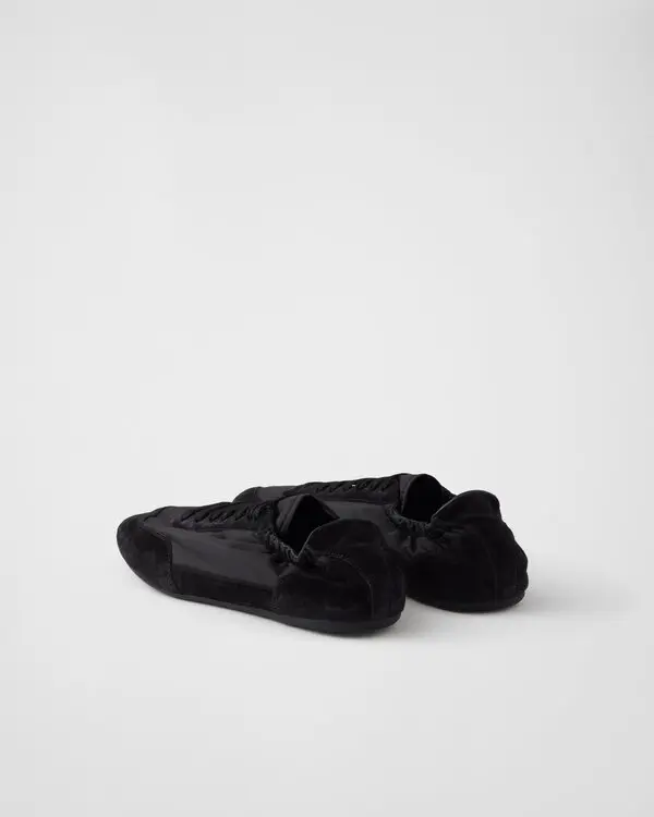 Prada Re-nylon And Suede Sneakers