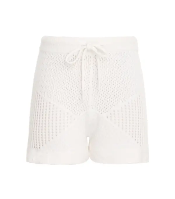 Zimmermann Raie Mesh Knit Shorts