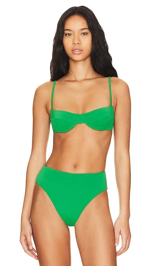 HAIGHT. Vintage Bikini Top In Green