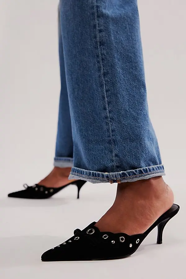 Jeffrey Campbell Arabella Heels - Black Suede